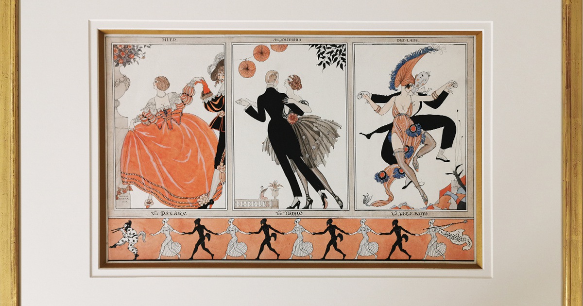 Christmas in fashion with illustrations by French artist George Barbier ...